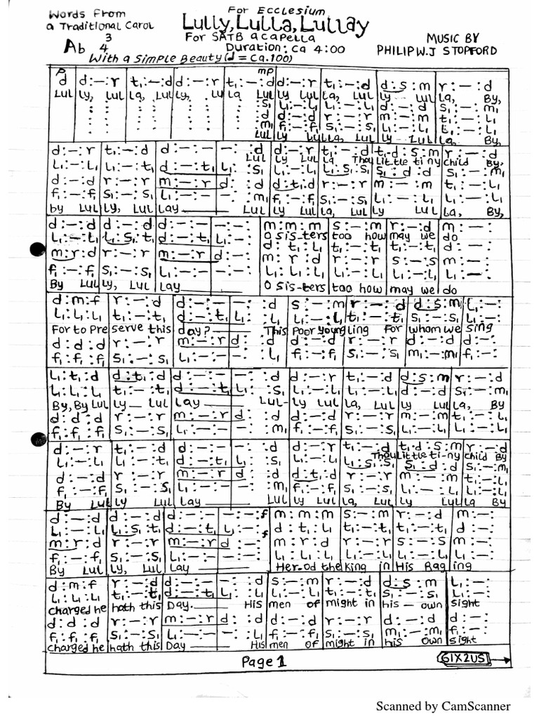 Lully Lulla Lullay | PDF