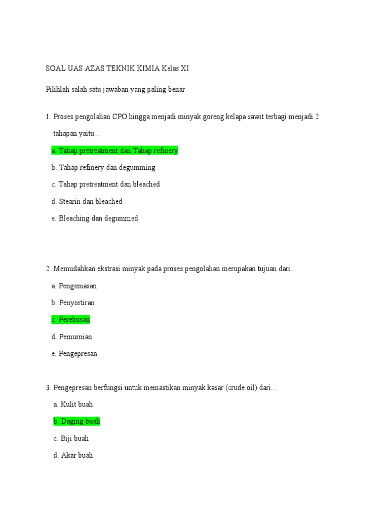 Soal Uas ATK Kelas XI TK Prawito | PDF