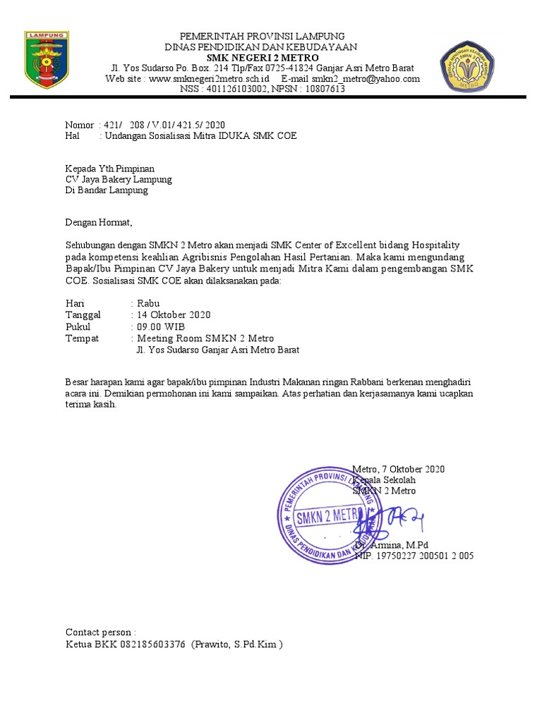 Undangan Jaya Bakery | PDF