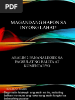 Mga Salitang Jargon Sa Pagsulat NG Balita Tagalog News Writing Jargon | PDF