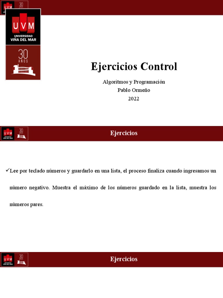 Guia Ejercicios Python - 2022 | PDF | Algoritmos | Número primo