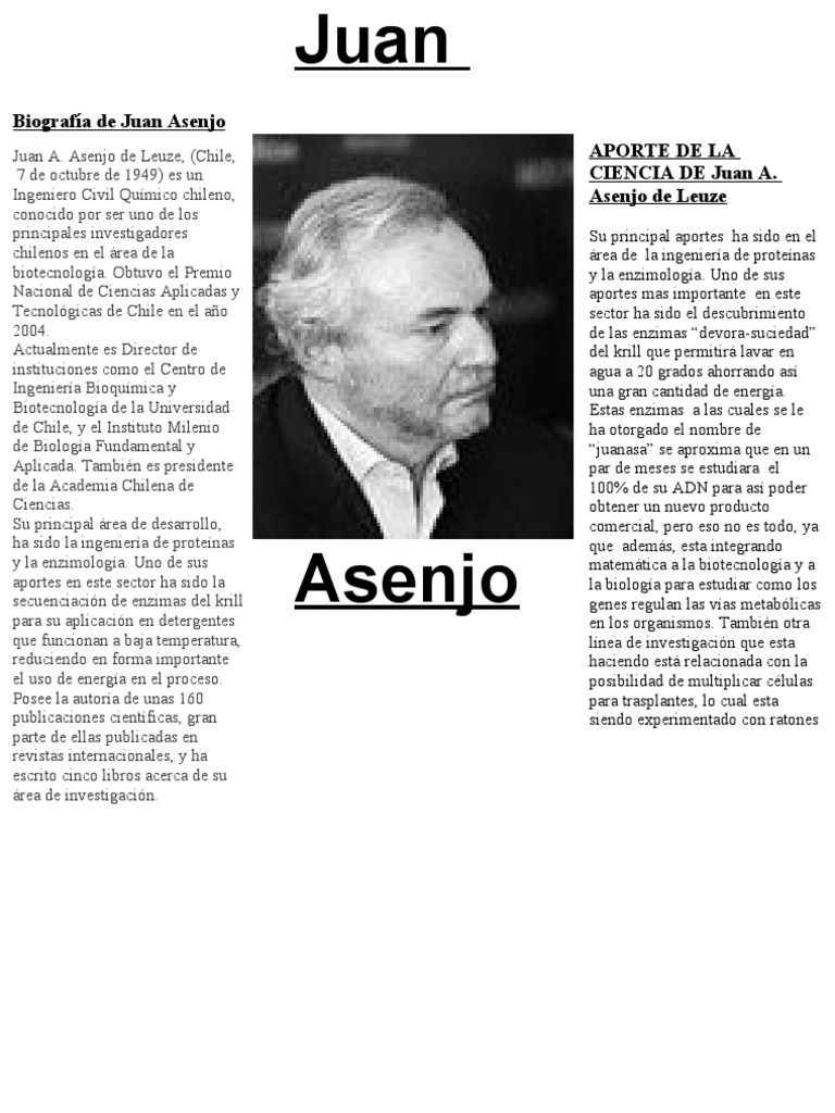 Biografía de Juan Asenjo | PDF