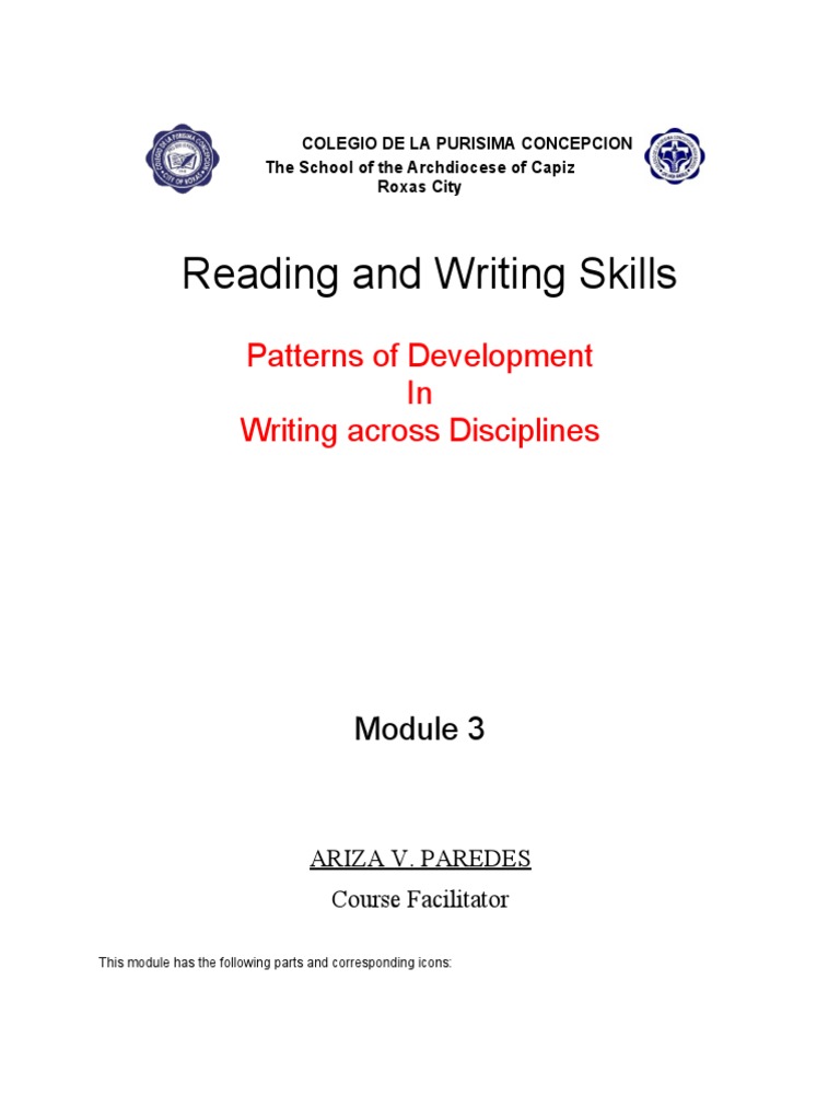 Reading and Writing Skills: Patterns of Development in Writing Across Disciplines | PDF | Pollution
