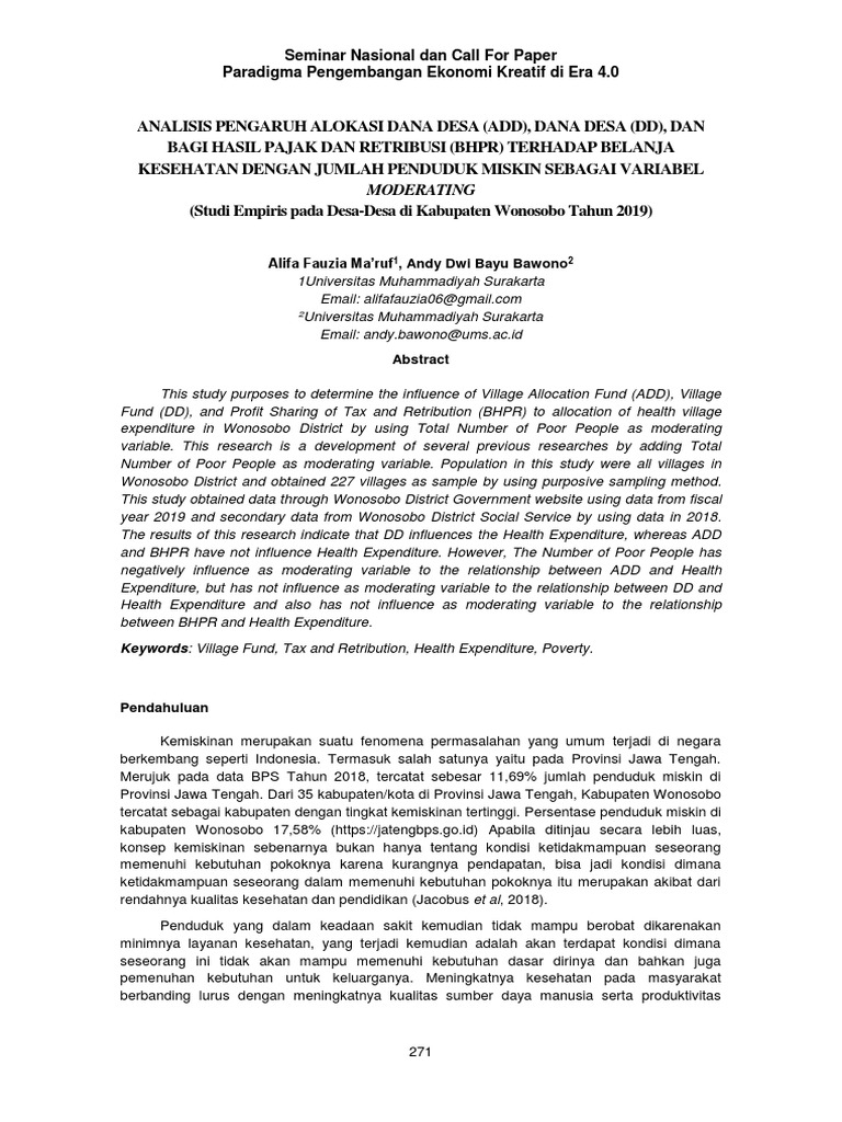 21 Alifa Fauzia Ma'ruf Dan Andy Dwi Bayu Bawono | PDF | Indonesia