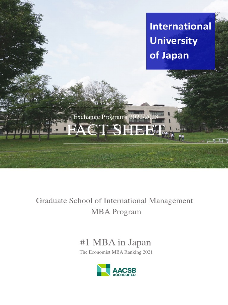 IUJ MBA Exchange Program 2022/23 | PDF | Dormitory