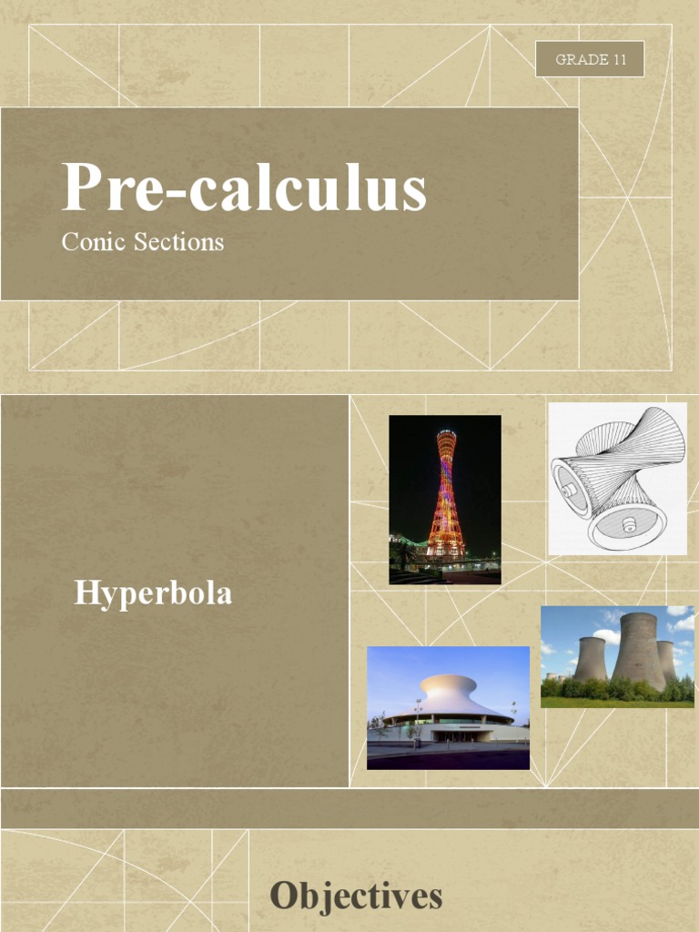 Grade 11 Pre-Calculus Hyperbola Guide | PDF | Perpendicular | Euclidean Geometry