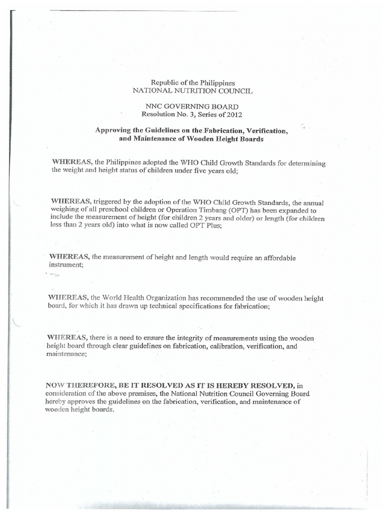 NNC GB Reso No. 3 s2012 - Wooden HT Board | PDF