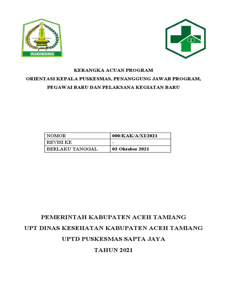 1.3.5.1 - 2.3.5.2 Kak Orientasi Dan Alih Tugas | PDF