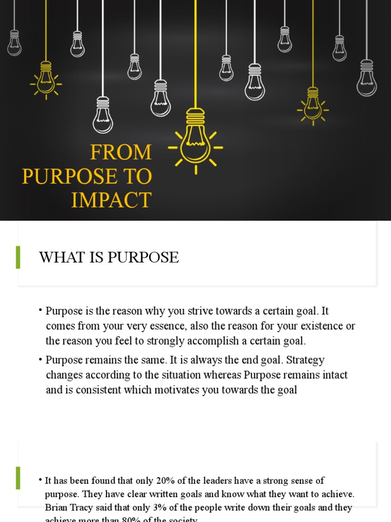 Purpose-Driven Leadership Strategies | PDF | Goal | Leadership