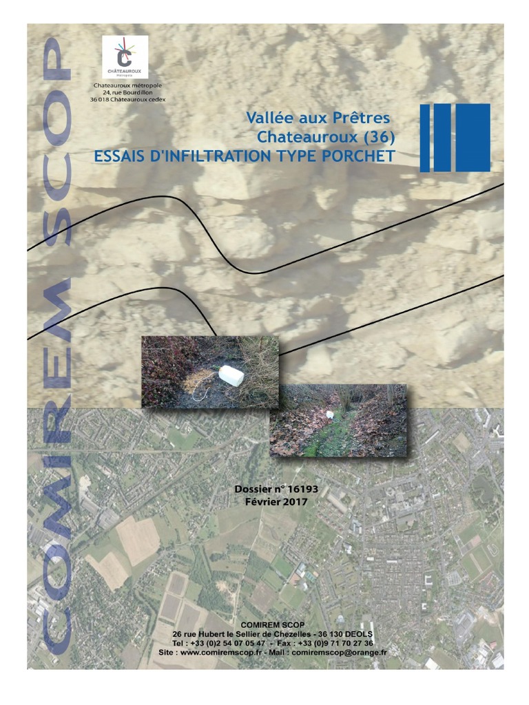 Essais d'infiltration Porchet à Châteauroux | PDF
