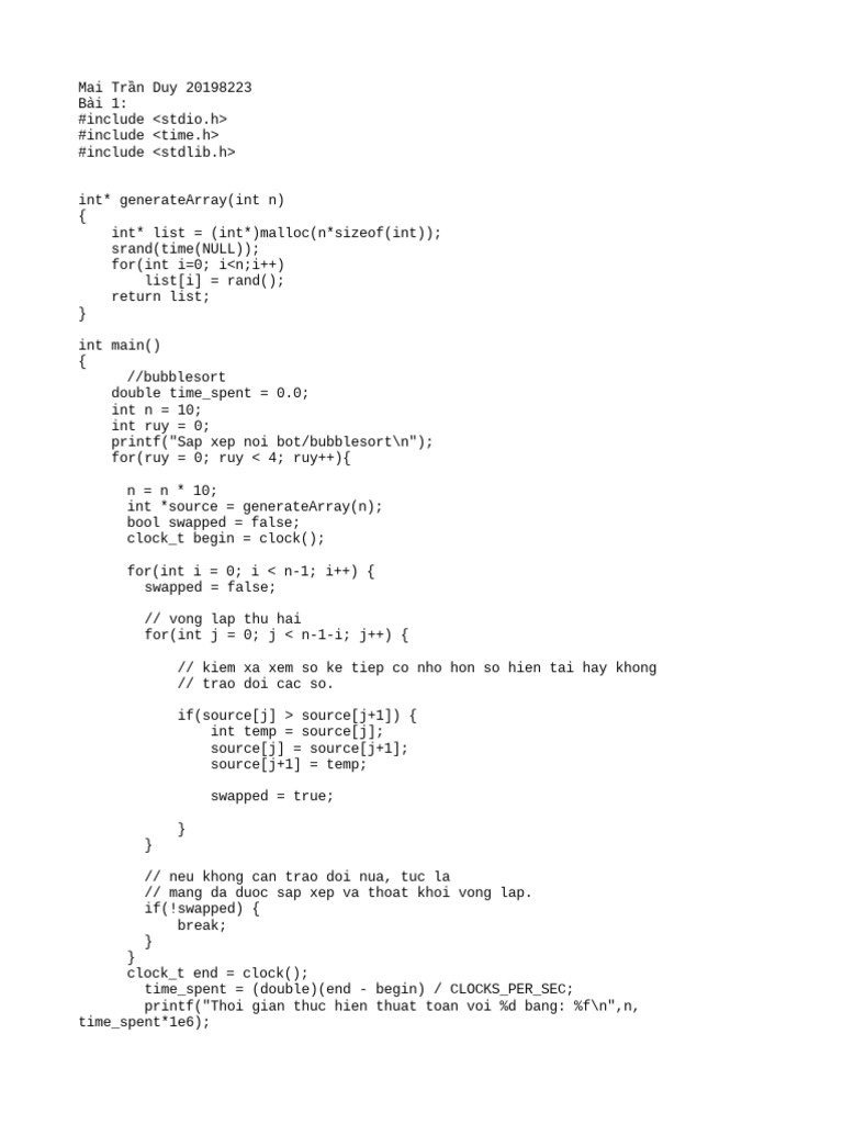 Performance Analysis of Sorting Algorithms and Sequence Searching Using ...