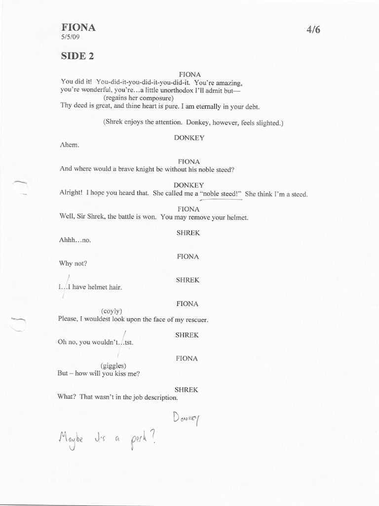 Fiona - Scene 1 | PDF