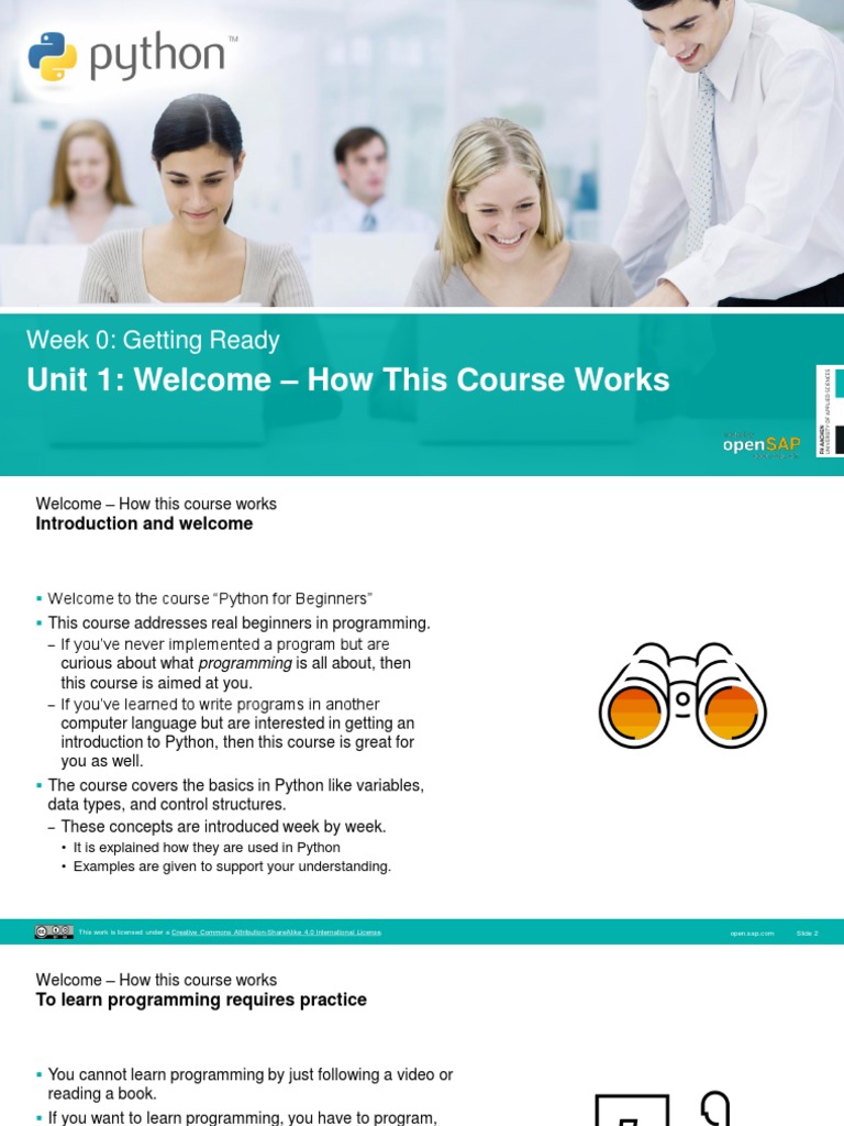 Unit 1: Welcome - How This Course Works: Week 0: Getting Ready | PDF ...