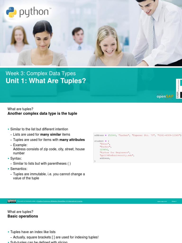 Unit 1: What Are Tuples?: Week 3: Complex Data Types | PDF | Control ... Unit 1: What Are Tuples?: Week 3: Complex Data Types | PDF | Control ...