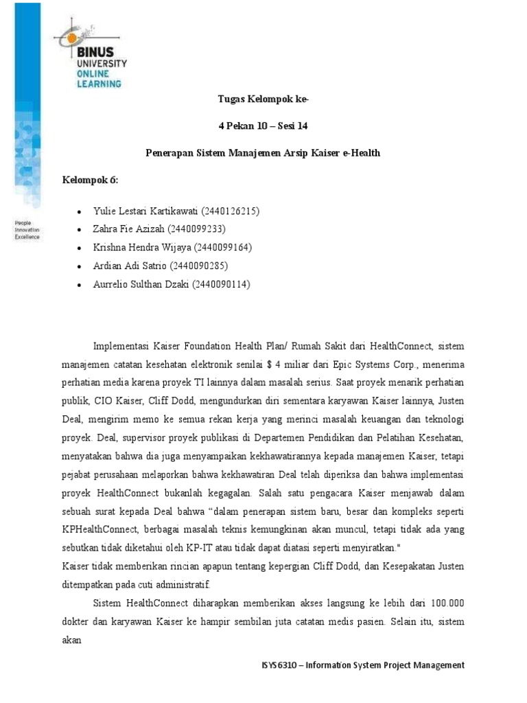 2121 Isys6310035 Jhba TK4-W9-S13-R2 Team6 | PDF