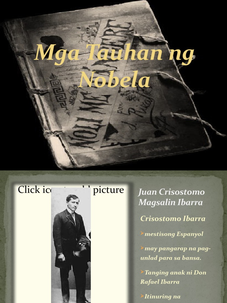 Mga Tauhan NG Noli Me Tangere-May Larawan | PDF
