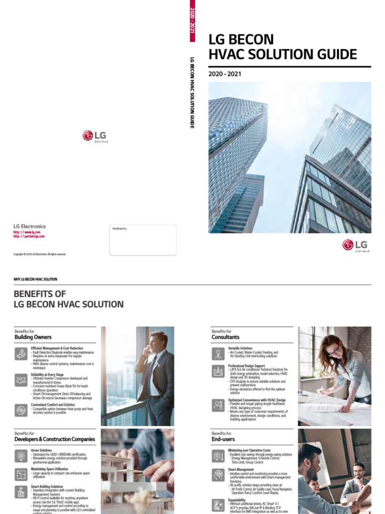 LG Becon Hvac Solution Guide | PDF | Thermostat | Air Conditioning