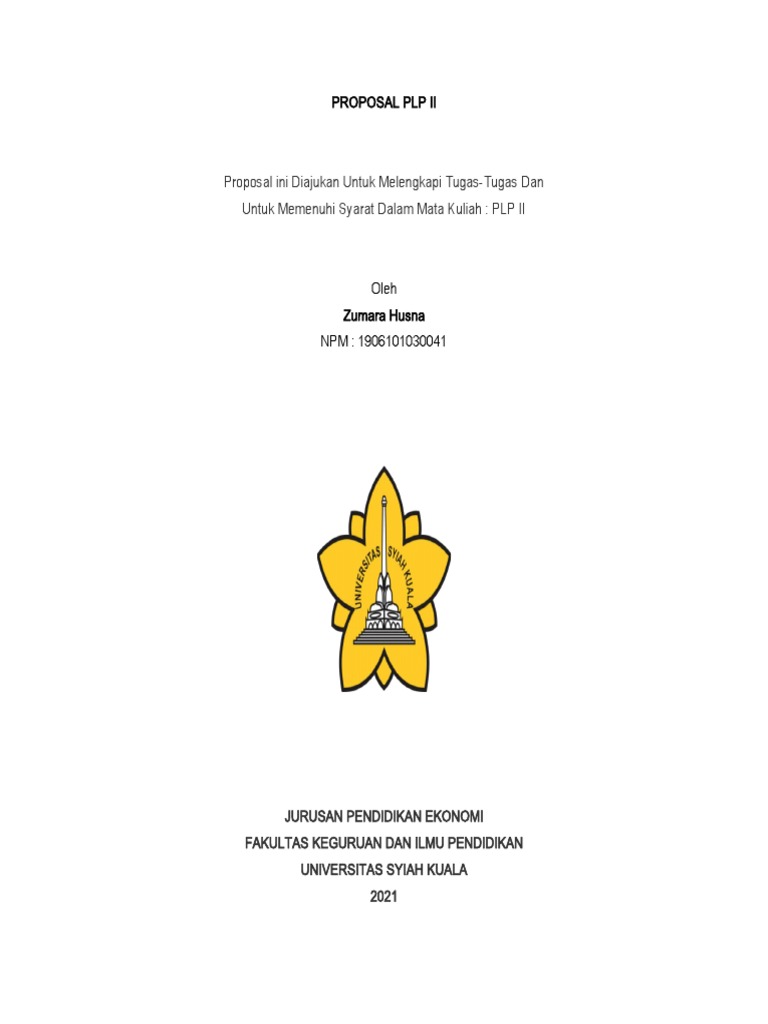 Proposal PLP Ii | PDF | Karier & Perkembangan