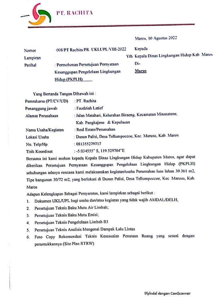 Permohonan Ukl Upl Garden 4 | PDF
