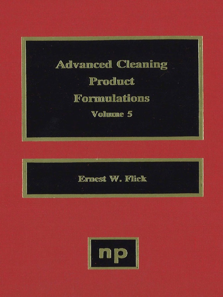 Presentation On Advanced Cleaning Product Formulations | PDF