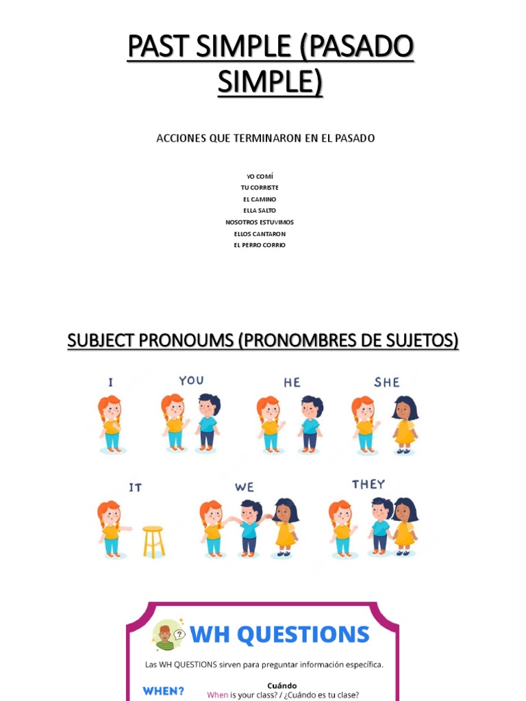 Understanding Past Simple in Spanish | PDF | Linguistics | Grammar