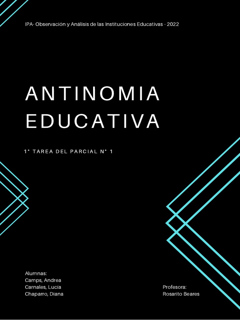 Antinomia Educativa - Parcial 1 OAIE | PDF | Uruguay