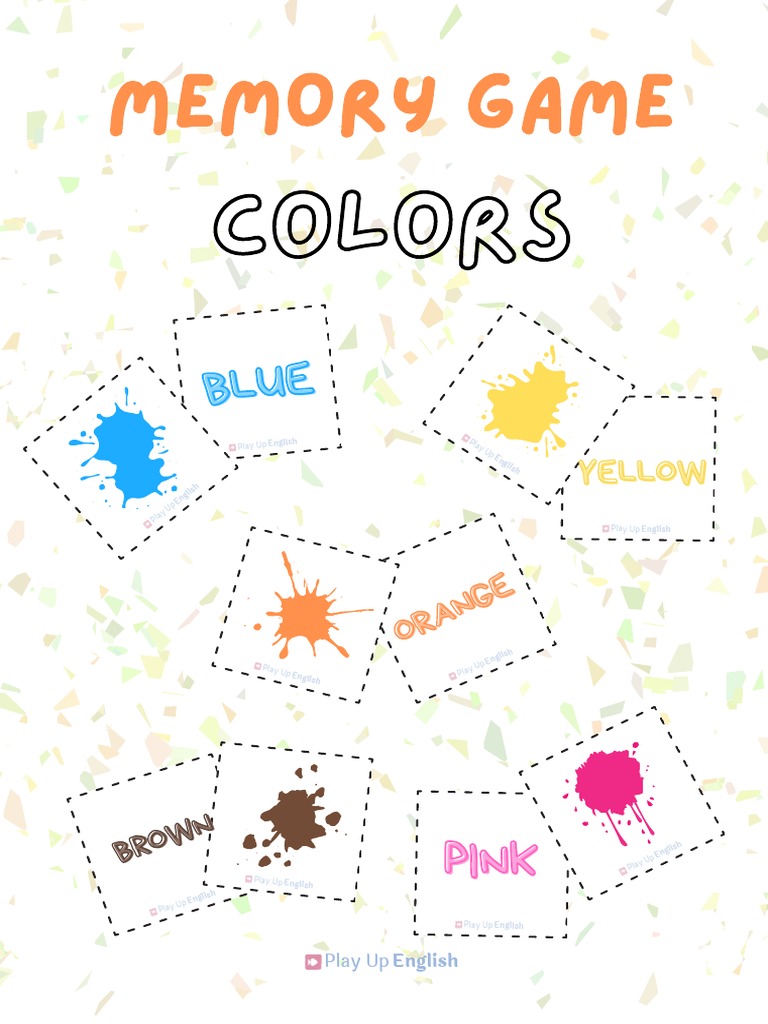 Memory Game Colors | PDF | Communication Design | Imaging