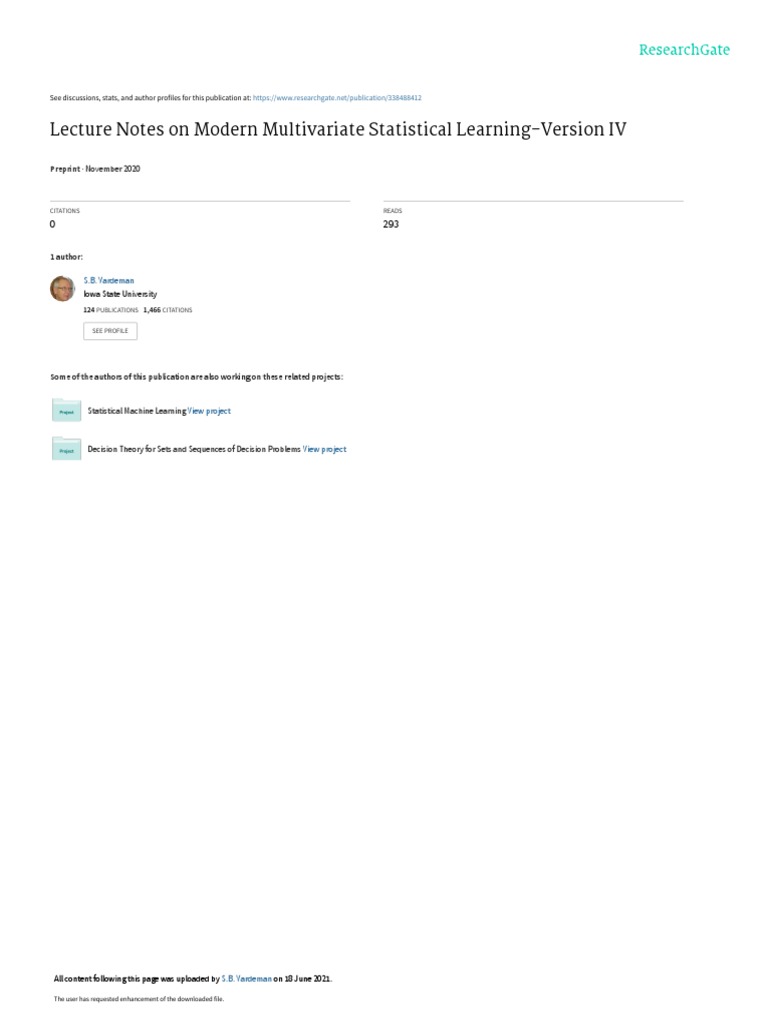 Stat Learning Notes IV2 | PDF | Dependent And Independent Variables ... Stat Learning Notes IV2 | PDF | Dependent And Independent Variables ...