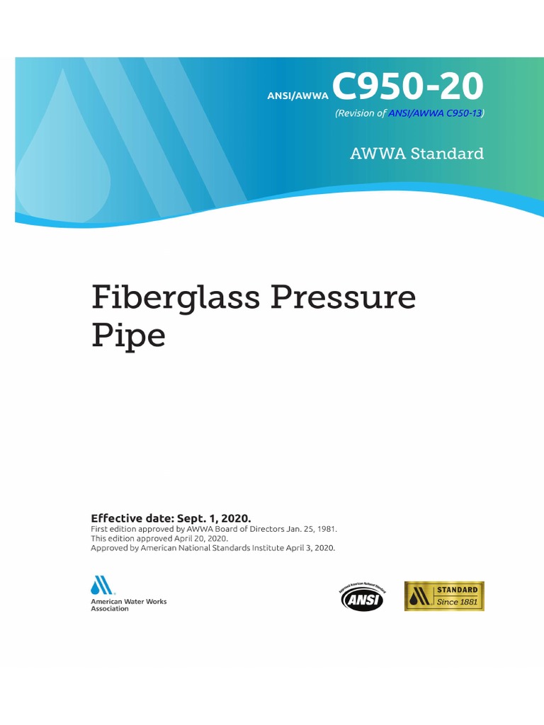 AWWA C950-20 | PDF