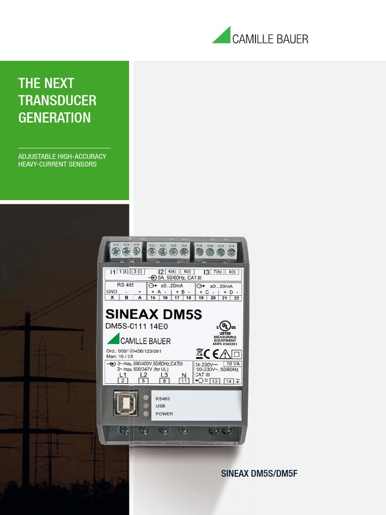 The Next Transducer Generation: Adjustable High-Accuracy Heavy-Current ...
