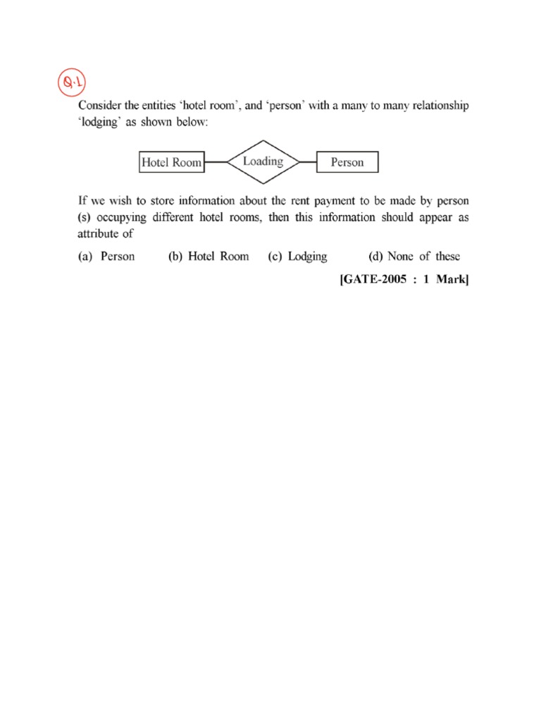 ER Model Questions. | PDF