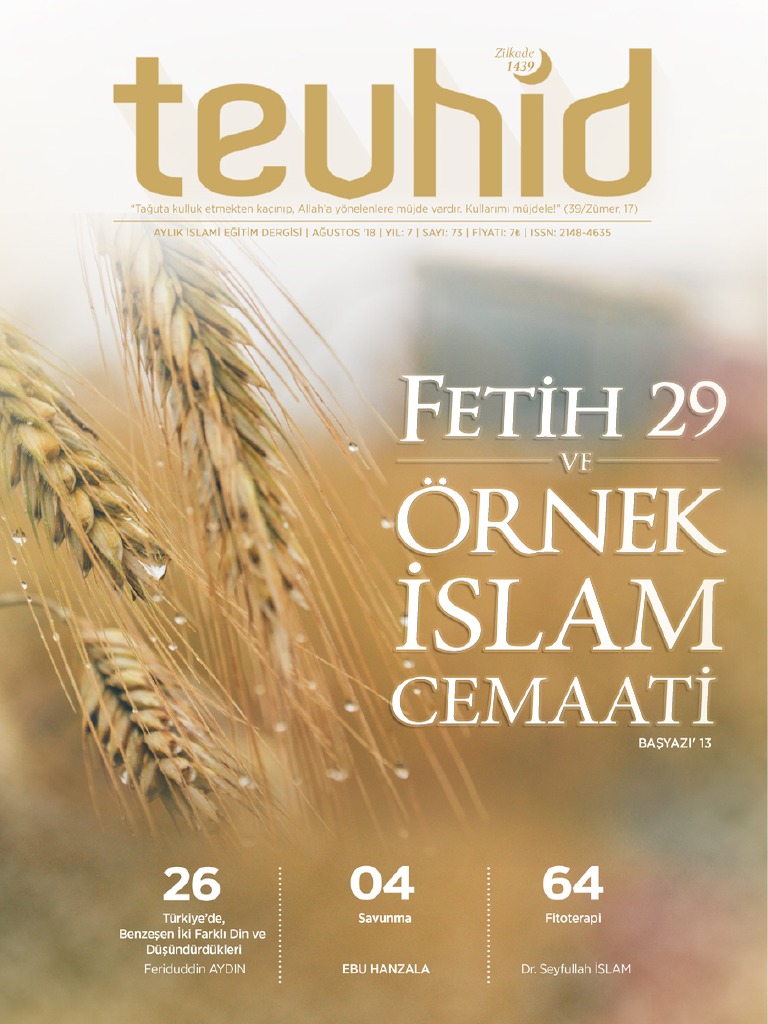 Tevhid Dergisi, Sayı 73 | PDF