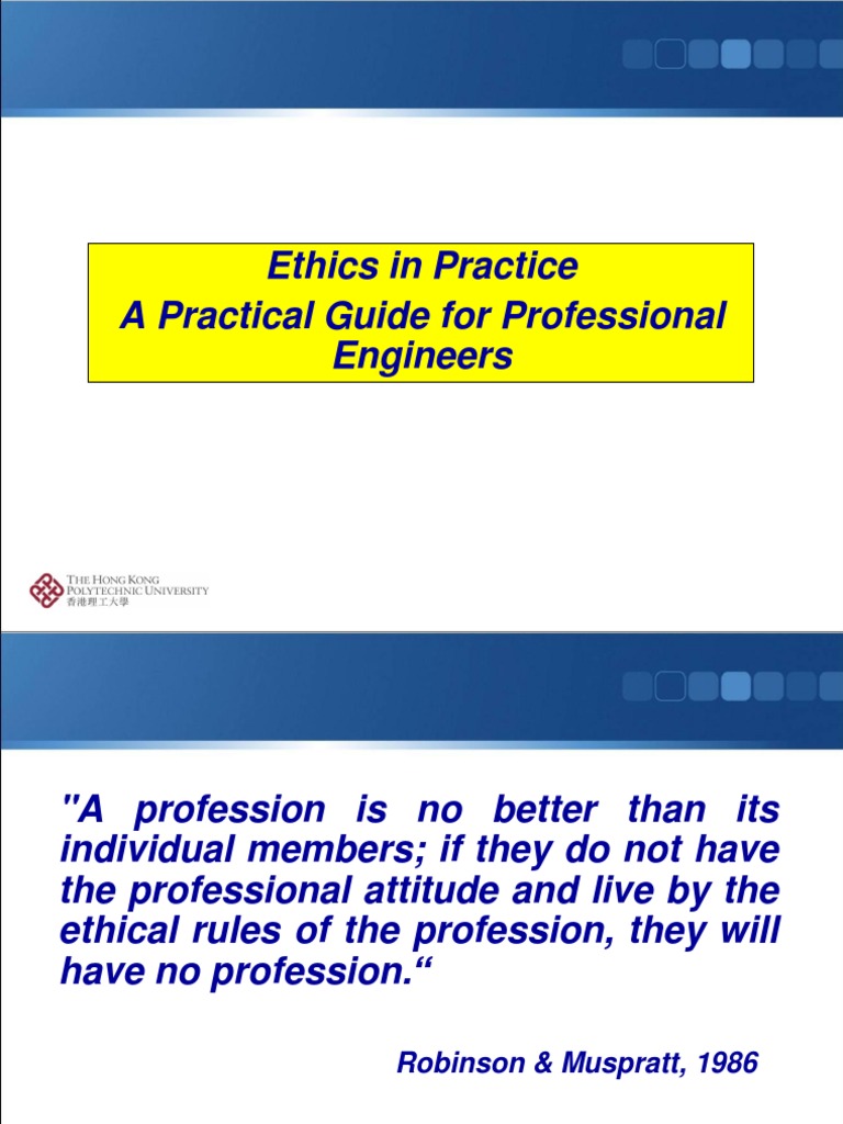 Ethics Guide for Engineers and Geoscientists | PDF | Procurement ...