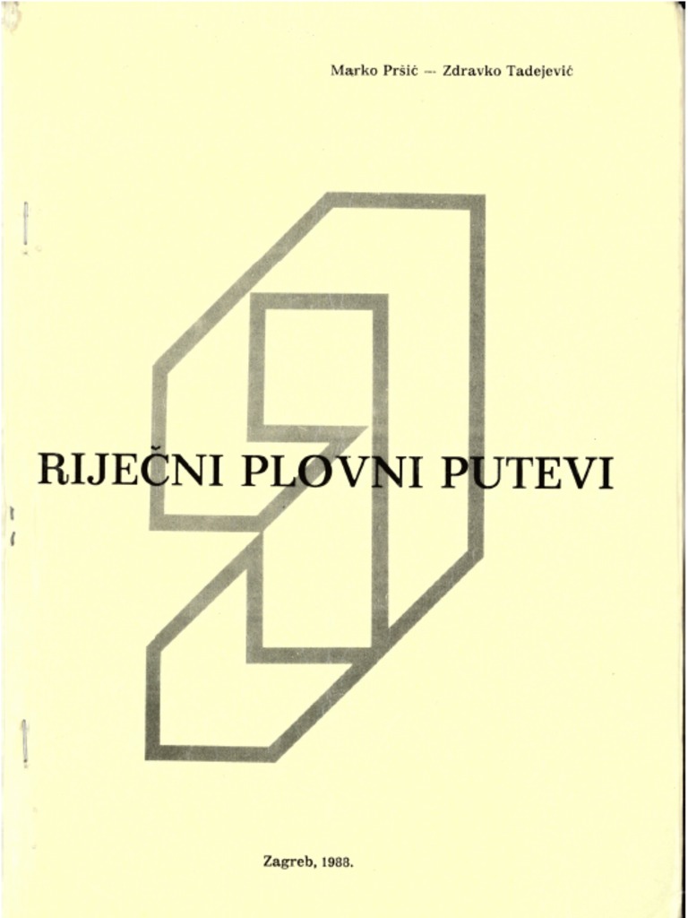 Prsic Tadejevic - Rijecni Plovni Putevi (Zagreb 1988) | PDF