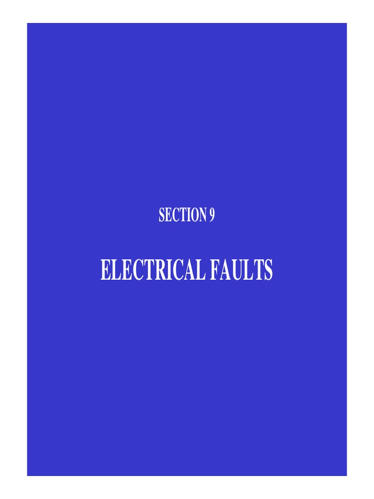 9 - Electrical Fault | PDF | Electric Motor | Frequency