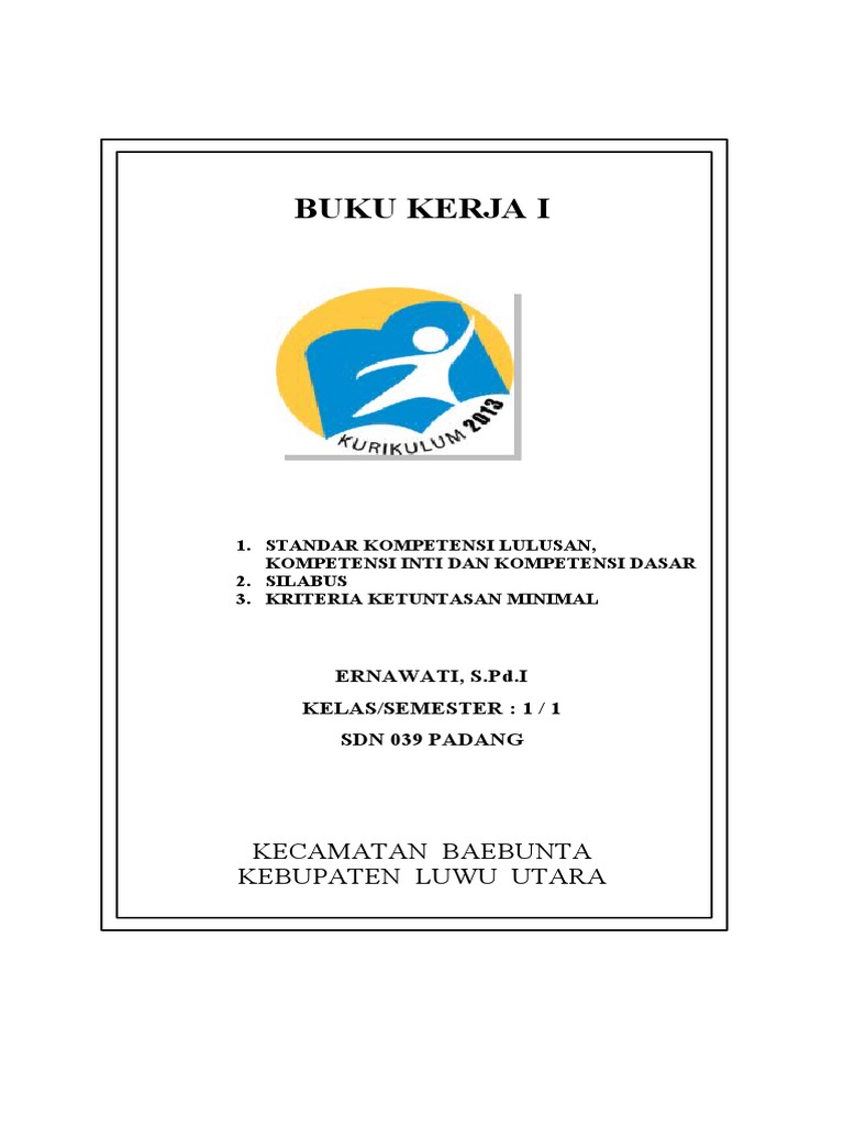 Sampul K13 Buku Kerja Pdf 