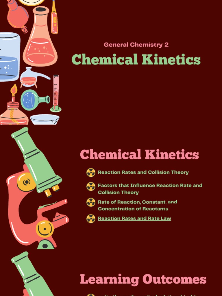 Chemical Kinetics: General Chemistry 2 | PDF | Reaction Rate | Chemical ...