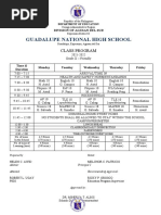 Class Program 2022-2023-Grade-6 | PDF