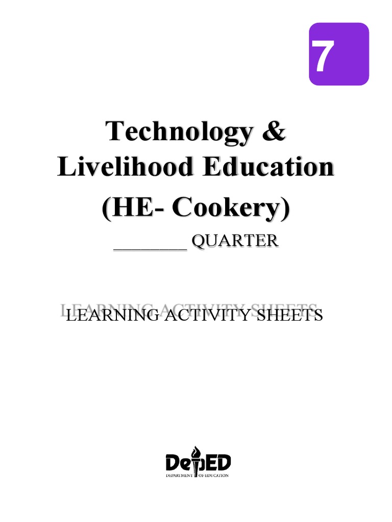 TLE 8 HE Cookery Edit | PDF | Kitchen Utensil | Foods