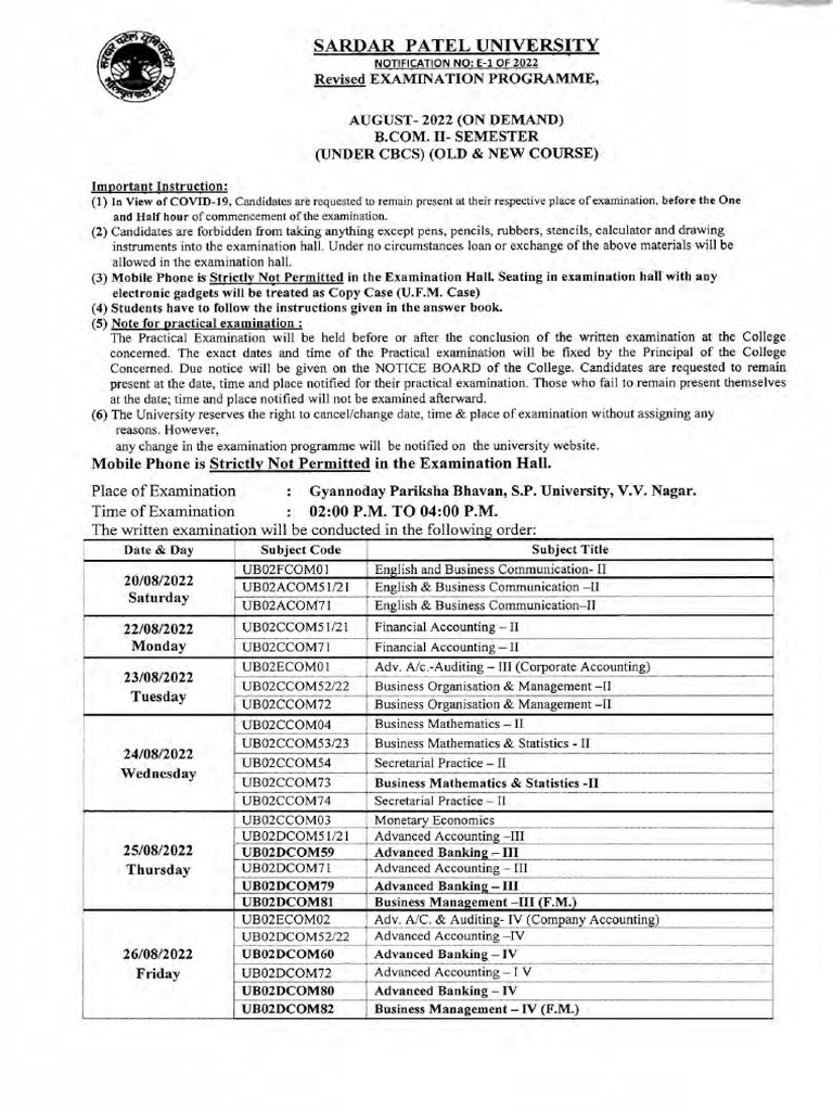 Revised BCOM 2nd Semester (On Demand) | PDF