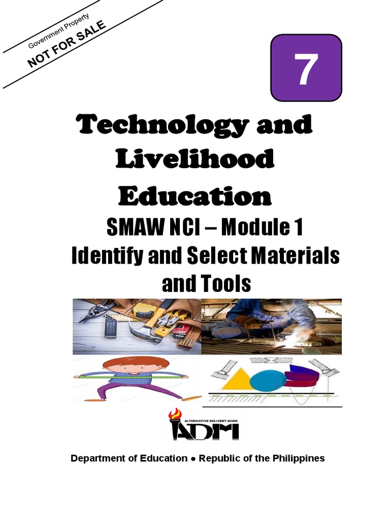 Technology and Livelihood Education: SMAW NCI - Module 1 Identify and ...