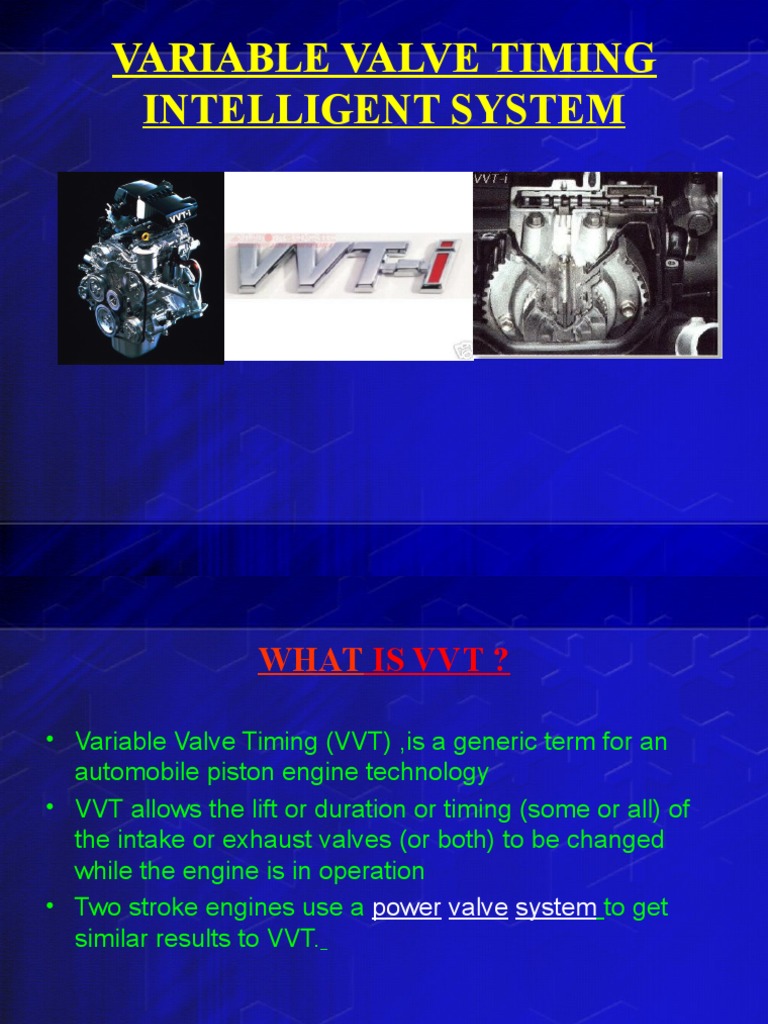 Understanding Variable Valve Timing (VVT) | PDF | Energy Conversion ...