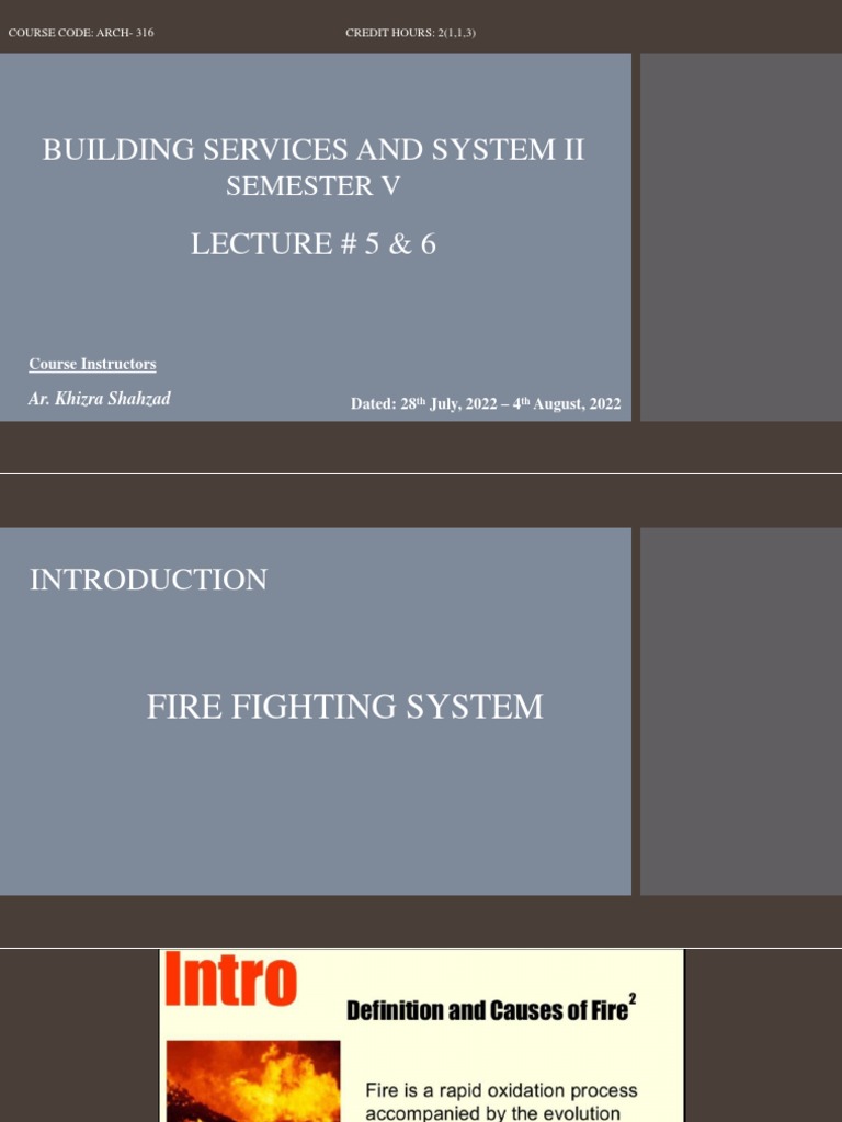 Building Services and System Ii: Semester V | PDF | Fire Sprinkler ...