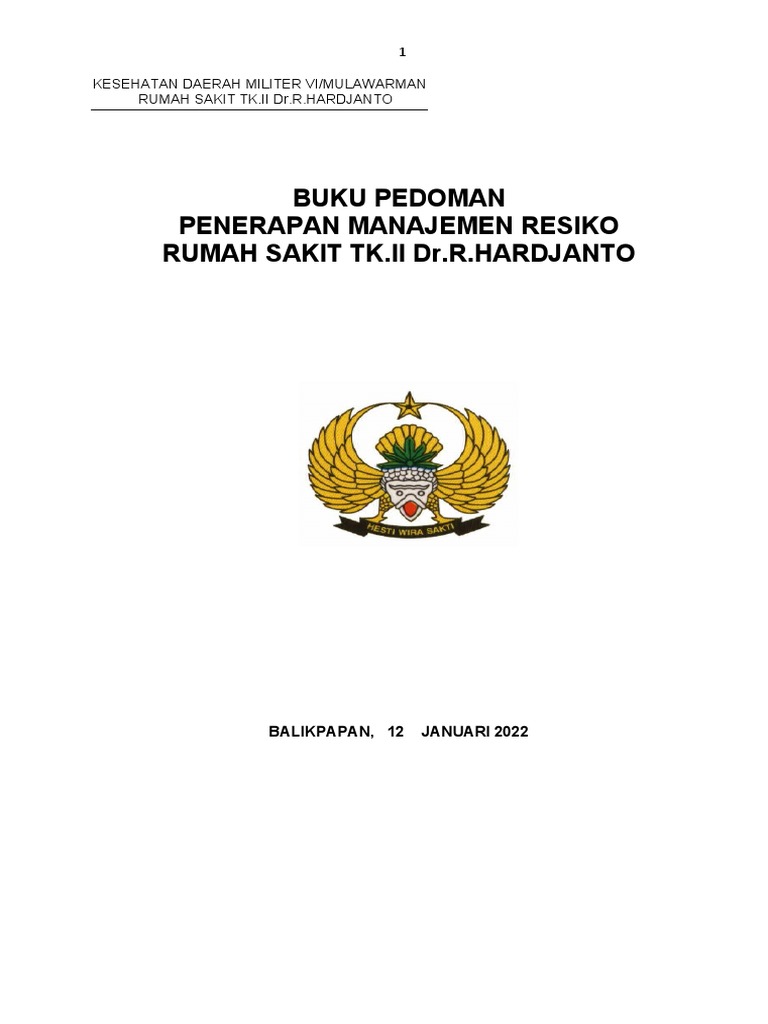 Pedoman Penerapan Manajemen Risiko Terintegrasi | PDF