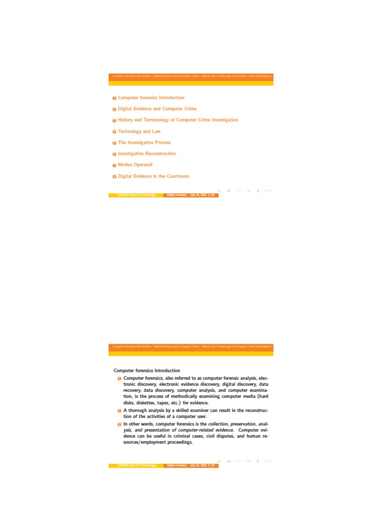 Digital Forensics Module 1 | PDF | Computer Forensics | Digital Forensics