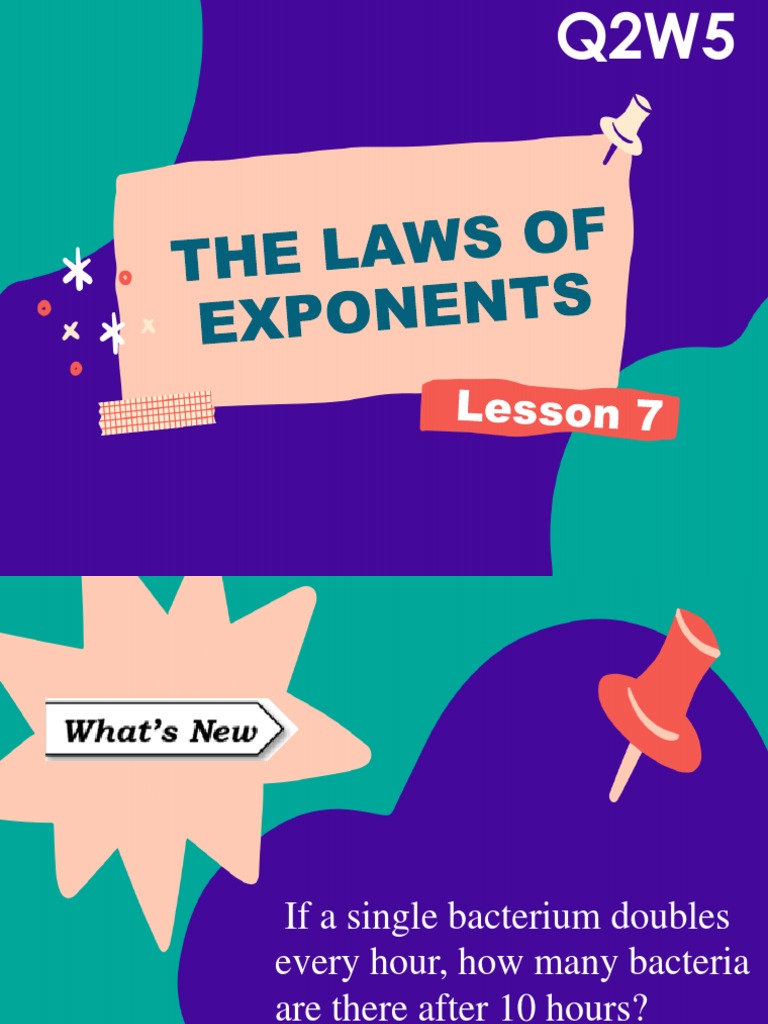 The Laws of Exponents and Multiplication and Division of Polynomials ...