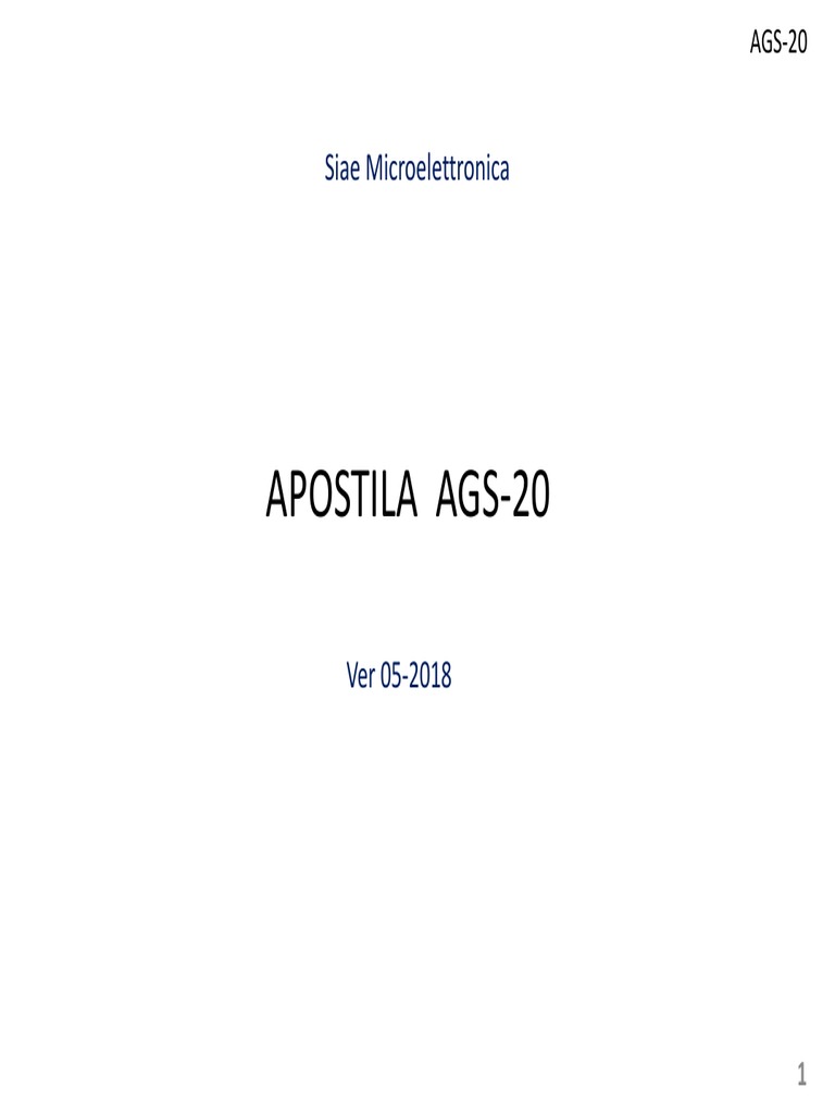 Apostila AGS-20 | PDF | Ethernet | Rede de computadores