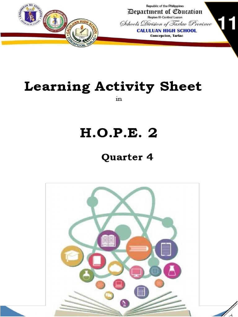 Learning Activity Sheet H.O.P.E. 2: Quarter 4 | PDF | Volleyball ...