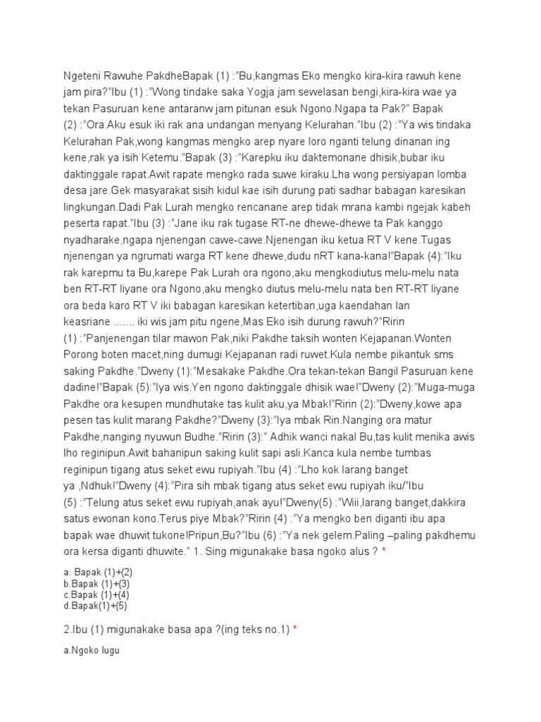 A. Bapak (1) + (2) B.bapak (1) + (3) C.bapak (1) + (4) D.bapak (1) + | PDF