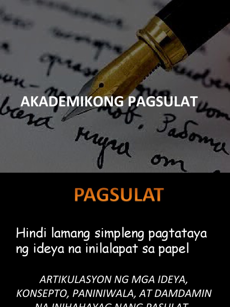 Akademikong Pagsulat | PDF